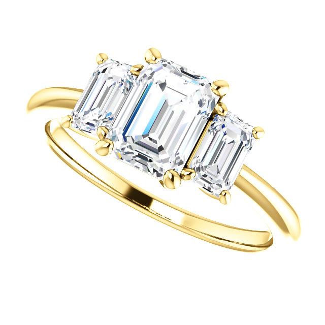 3 stone CZ Rings – Cubic Zirconia CZ